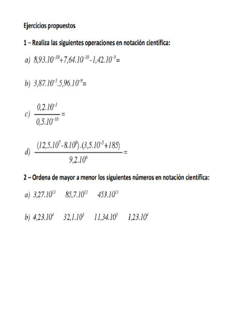 Notación Científica | PDF