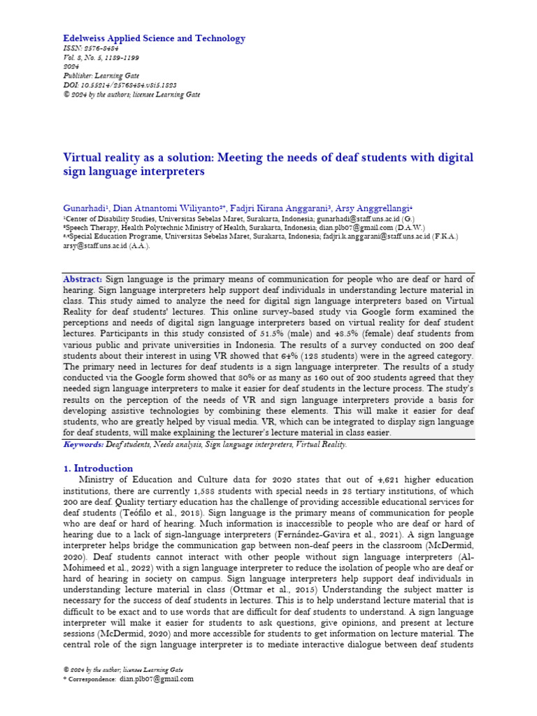 1480 East20248 (5) 1189 1199 | PDF | Virtual Reality | Sign Language