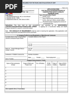 CSHP Form 1A-2023 Application-Form | PDF | General Contractor | Employment