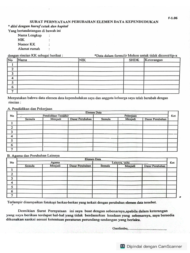 Formulir | PDF