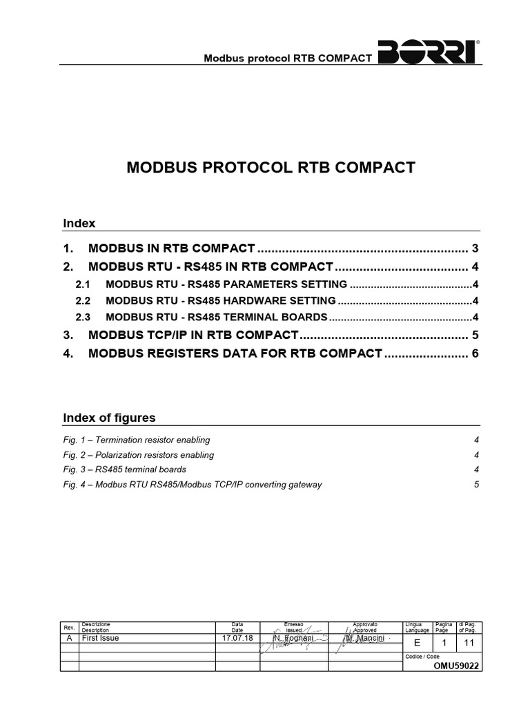 Omu59022 - Rtb Compact Modbus Protocol | PDF | Communications Protocols | Data Transmission