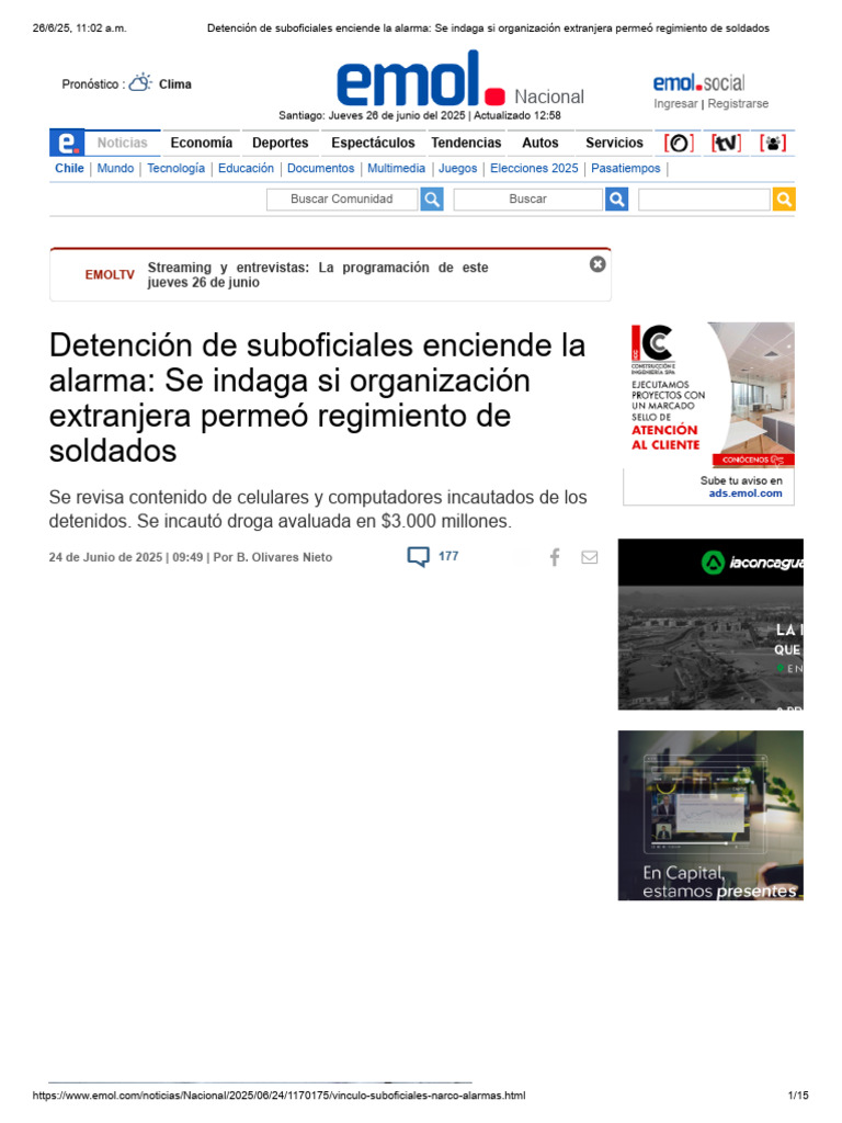 Detención de Suboficiales Enciende La Alarma - Se Indaga Si ...