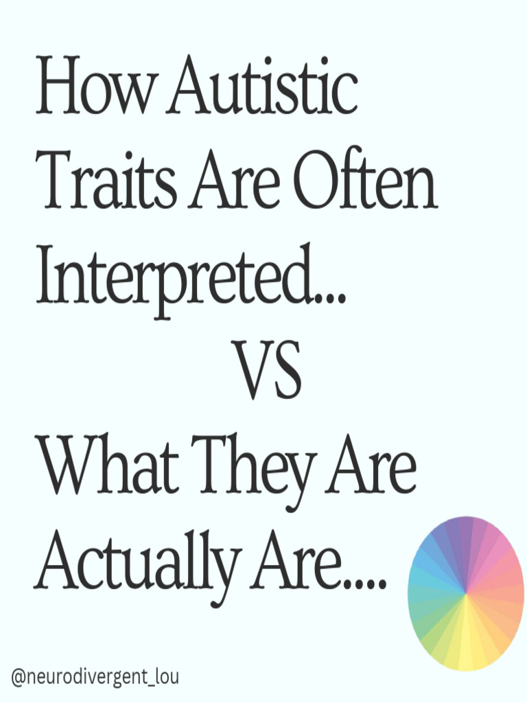Understanding Autistic Traits Misinterpretations | PDF | Occupational ...