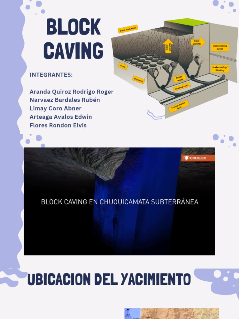 Block Caving - Grupo 7 | PDF | Minería | Ventilación (Arquitectura)