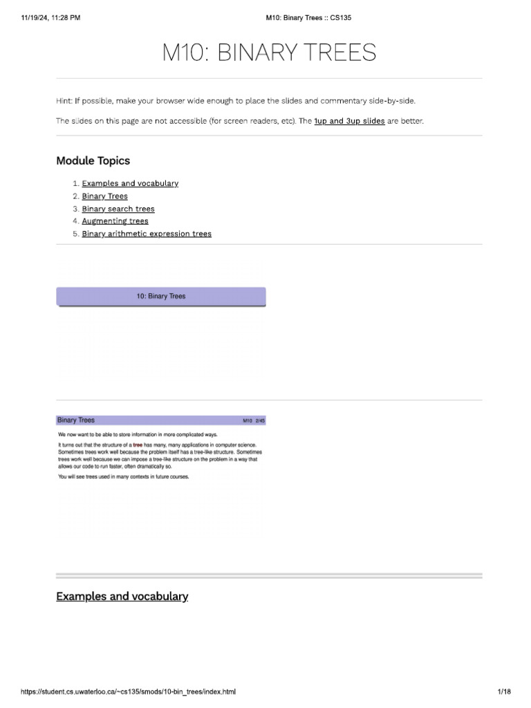 Module 10 Binary Trees | PDF