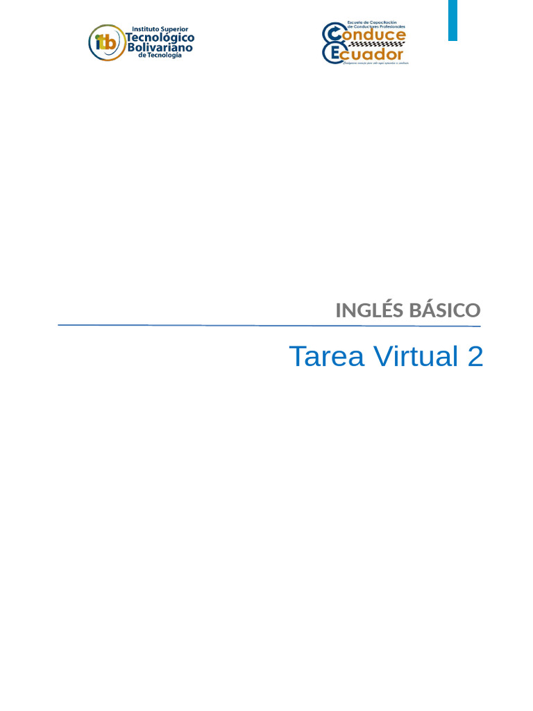 Tarea Virtual 2 Ingles | PDF | Numero Gramatical | Morfología