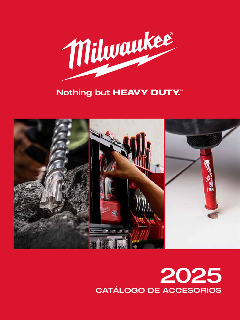 Catálogo Accesorios Milwaukee 2025 España | PDF | Perforación | Madera
