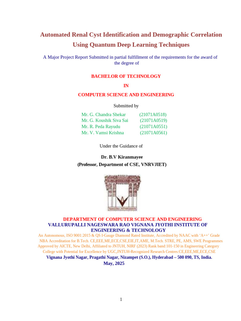 Final Major Report2 | PDF | Deep Learning | Ct Scan