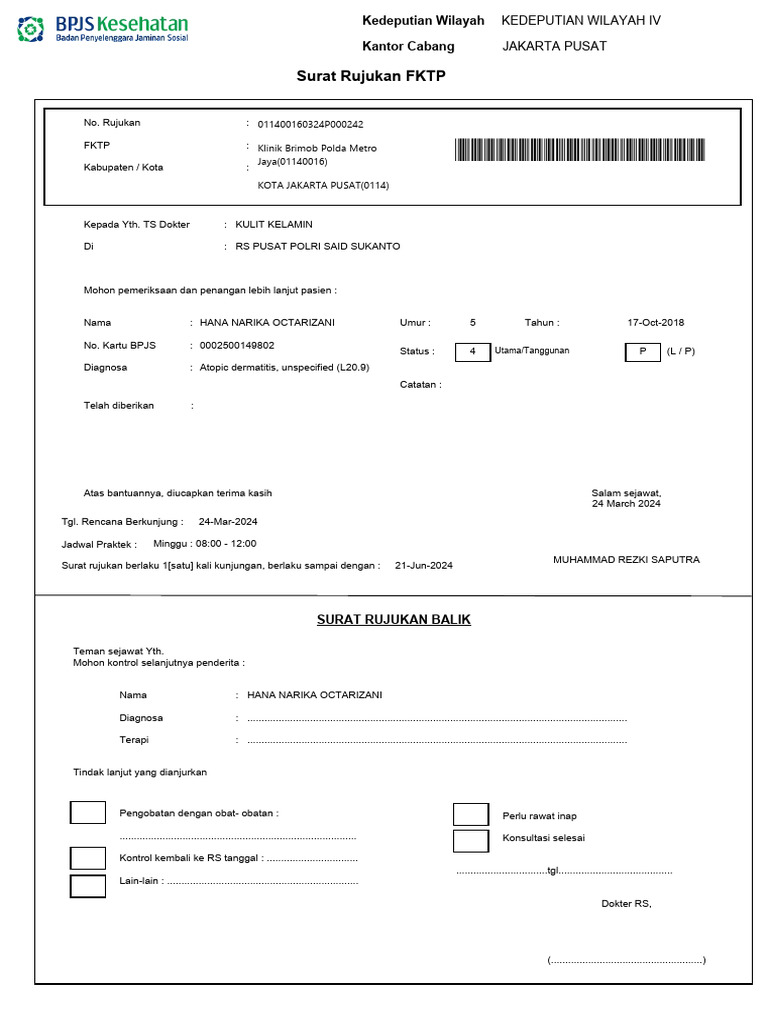 Surat Rujuk Hana Narika Octarizani | PDF