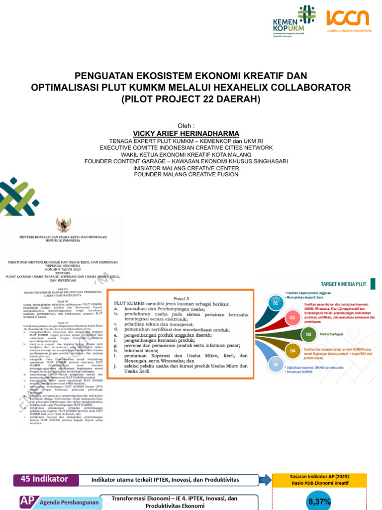 v3. PENGUATAN EKOSISTEM EKRAF MELALUI PLUT | PDF