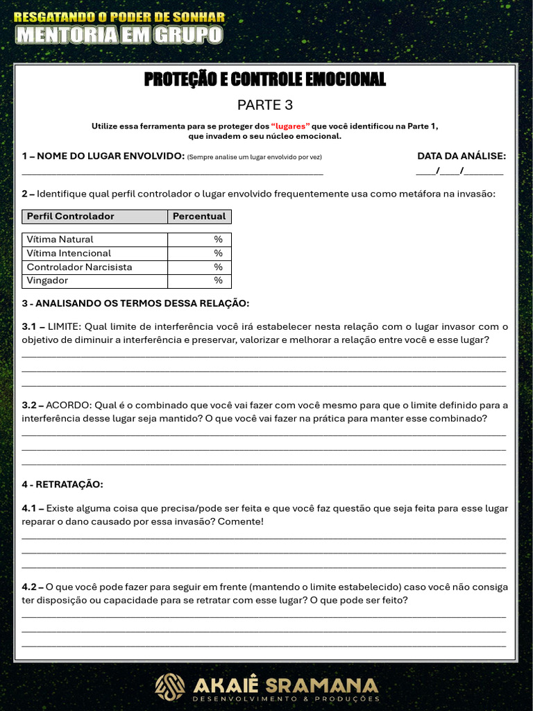 Controle Emocional e Proteção Pessoal | PDF