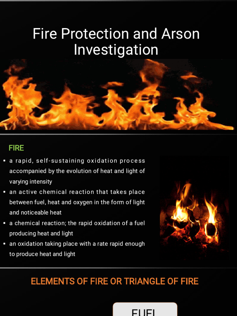 Fire Protection and Arson Investigation | PDF | Combustion | Fires