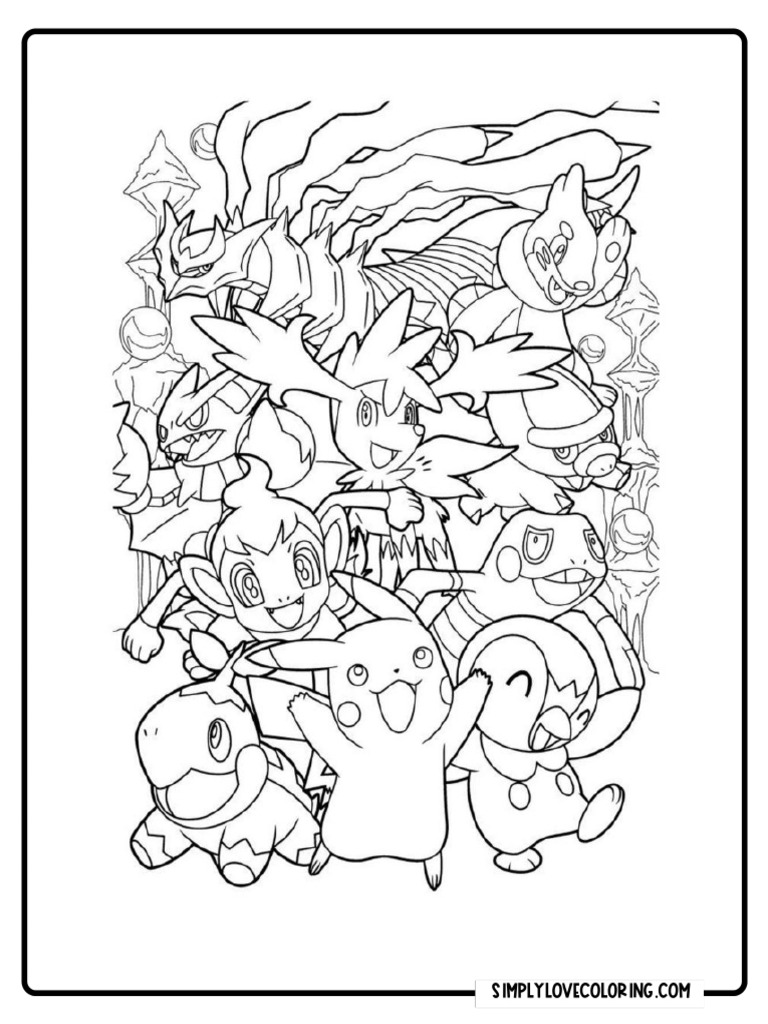 Pokemon Characters Pokemon Coloring Pages | PDF