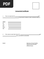 Unmarried Certificate Application Form PDF Download | PDF
