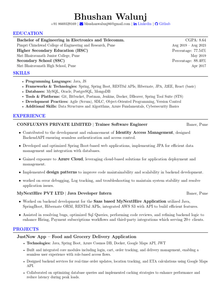 Bhushan Bwa Lun J | PDF | Databases | Java (Programming Language)