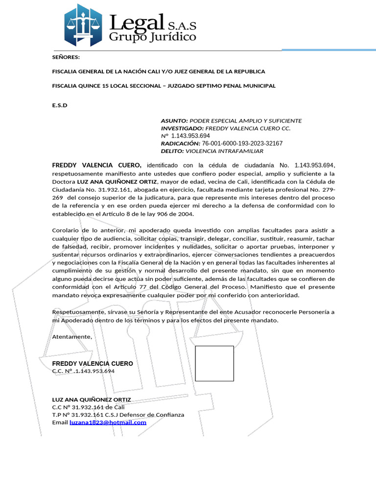 Poder Nuevo Freddy Valencia Cuero | PDF