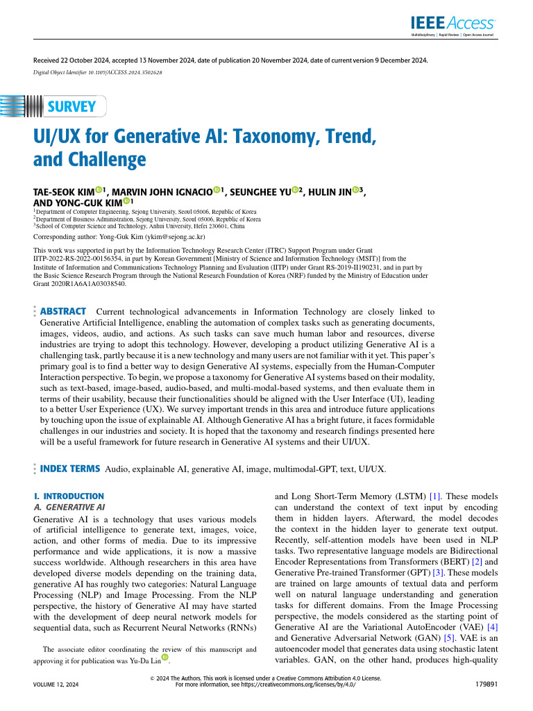 UI UX For Generative AI Taxonomy Trend and Challenge | PDF | Artificial Intelligence ...