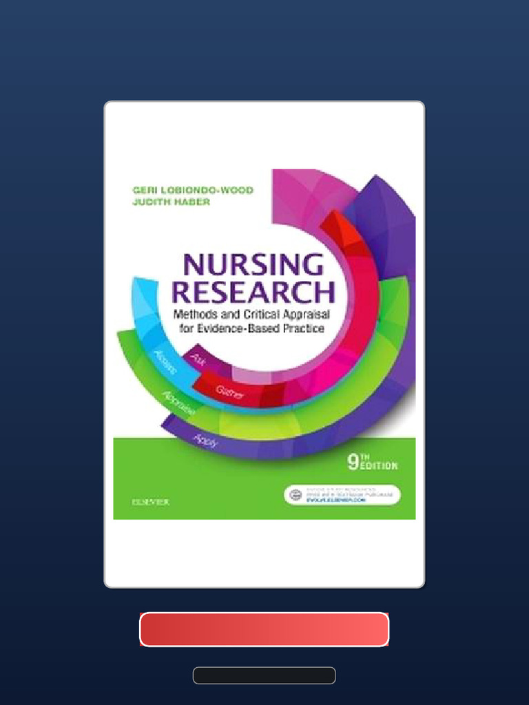Nursing Research Methods and Critical Appraisal For EvidenceBased ...