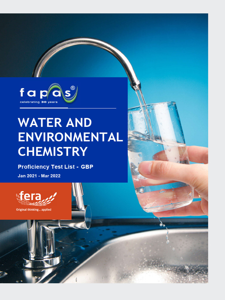 Water Chemistry Proficiency Tests 2021-2022 | PDF | Polycyclic Aromatic ...
