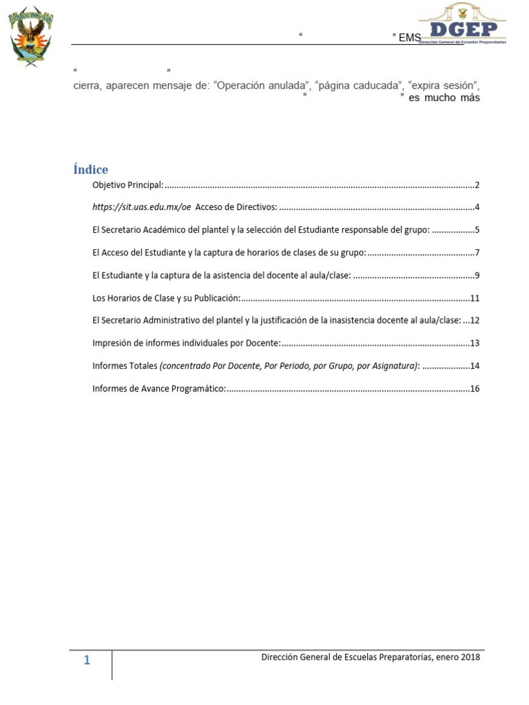 GUIA Web-Normalidad Minima DGEP UAS | PDF | Maestros | Contraseña