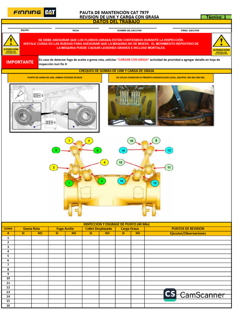 Pauta de Link 797F | PDF