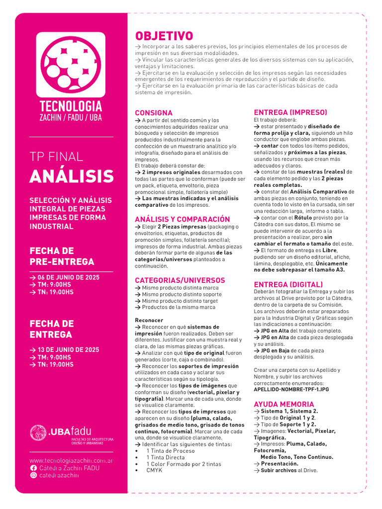 TP Final - Consigna 2025 | PDF | Diseño gráfico | Diseño de comunicacion