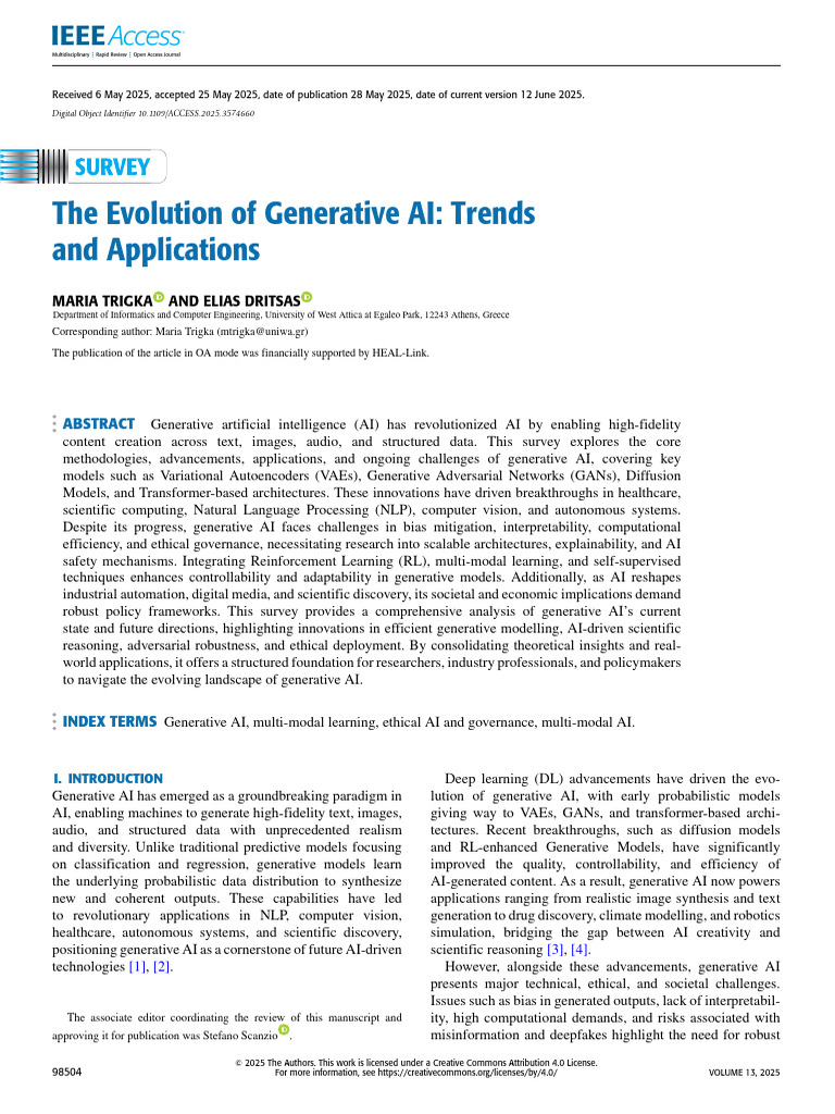 The Evolution of Generative AI Trends and Applications | PDF | Artificial Intelligence ...