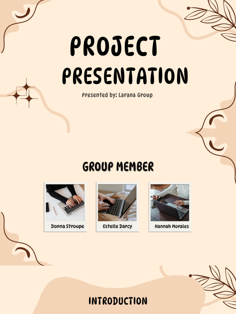 Cream and Dark Brown Aesthetic Abstract Corner Project Presentation | PDF