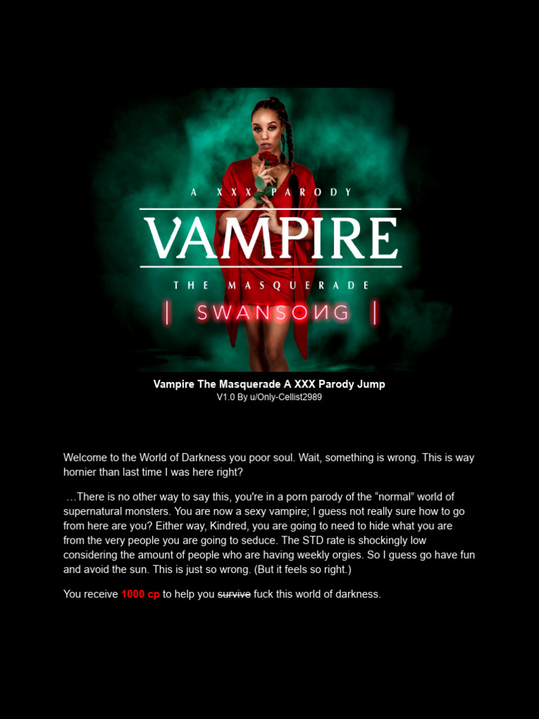 Vampire The Masquerade A XXX Parody V1.0 | PDF