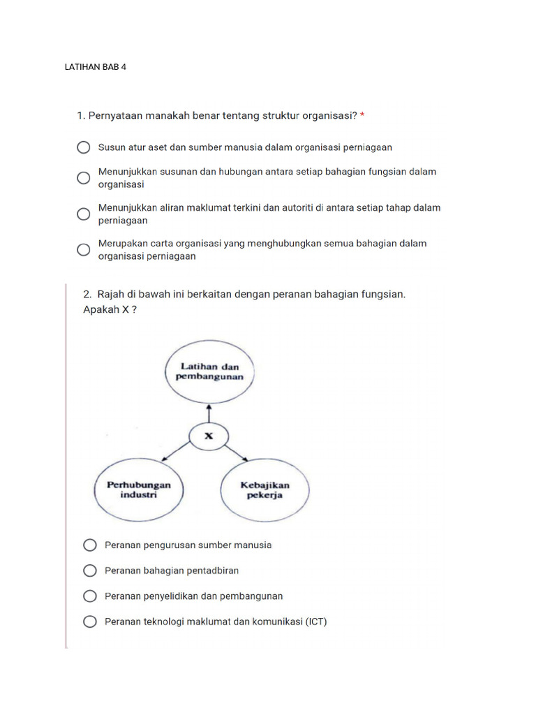 Latihan Bab 4 T4 PP | PDF