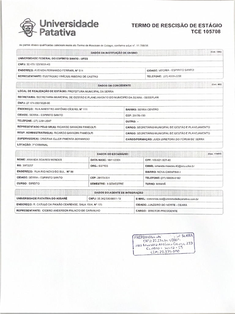Rescisão Assinada | PDF