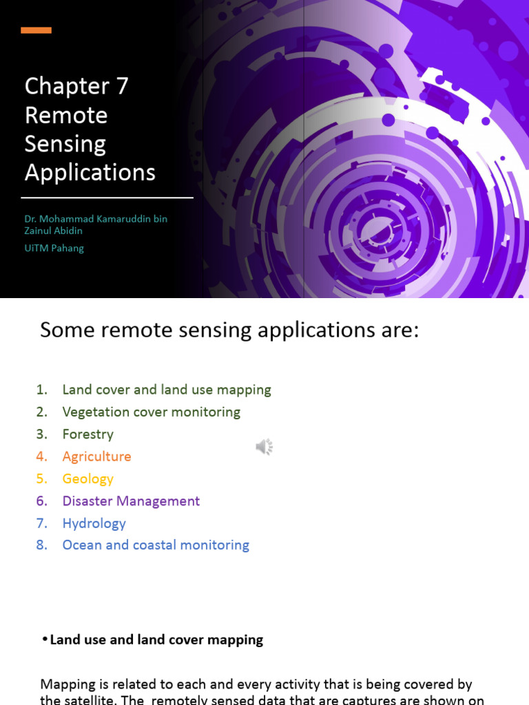 Remote Sensing Applications Overview | PDF | Image Resolution | Waves