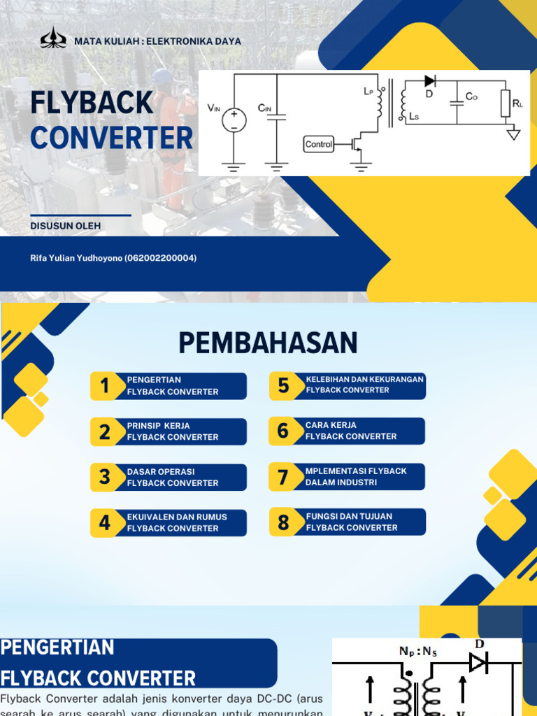 Flyback Conveter Elektronika Daya | PDF