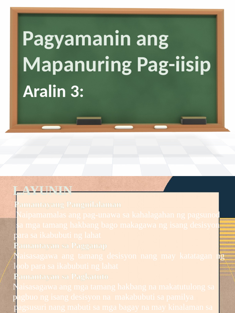 Pagyamanin Ang Mapanuring Pag-Iisip | PDF