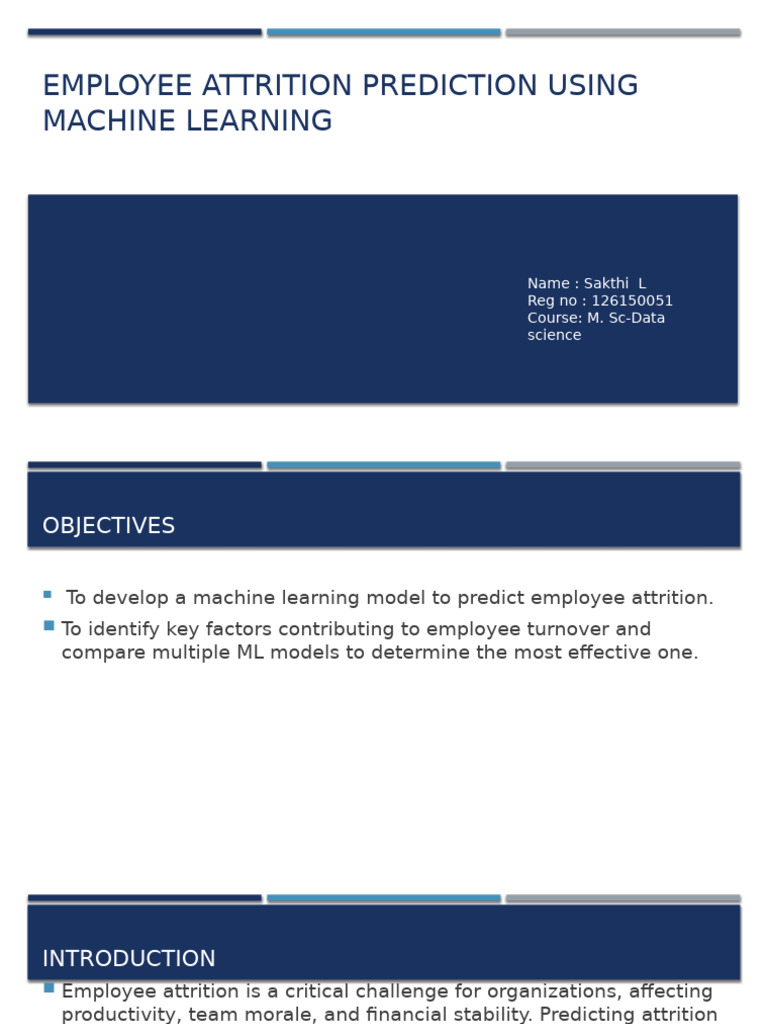 Employee Attrition Prediction Model | PDF | Machine Learning | Support ...