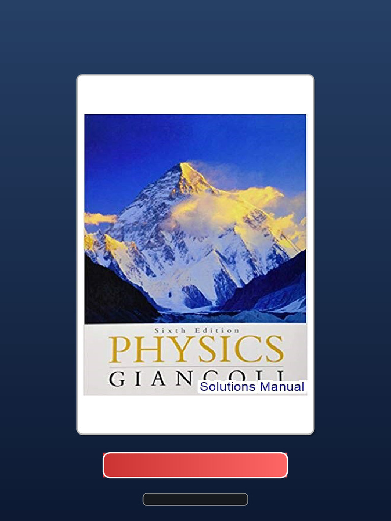 Complete Bundle Physics Principles With Applications 6th Edition Giancoli | PDF | Force | Physics