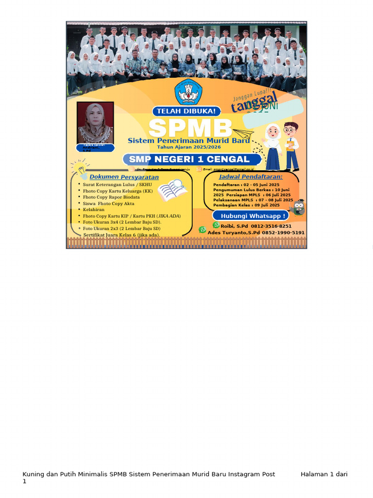 Poster SPMB 2025 | PDF