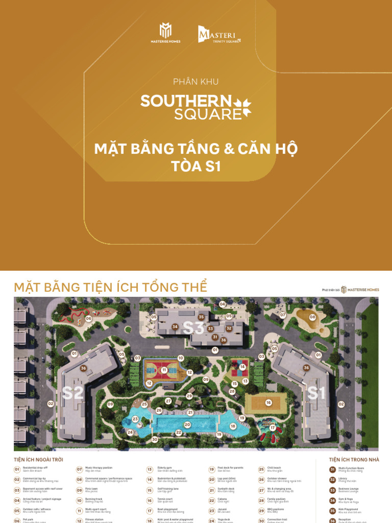 Southern Square - Layout Tòa S1 | PDF