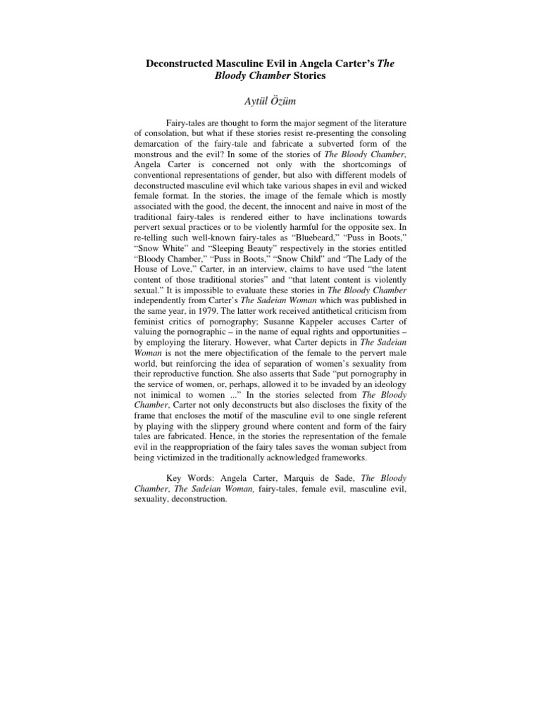 Ozum Paper Angela Carter | PDF