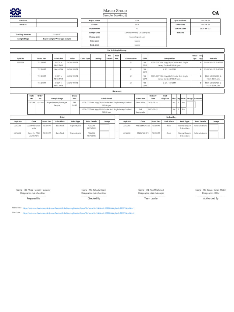 Spring 26 Proto Cutting Program Style- 2252268 | PDF | T Shirt | Textiles