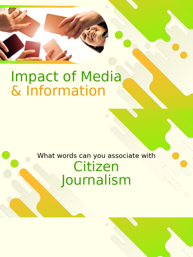 4 Impact of Media and Information | PDF | Journalism | Multimedia