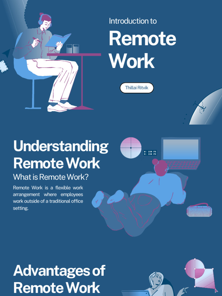 Remote Work HR Presentation | PDF | Business | Economies