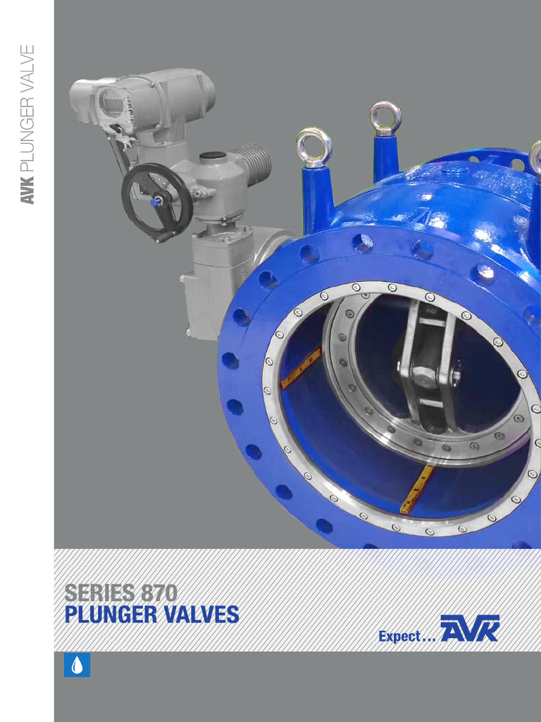 AVK Series 870 Plunger Valve Overview | PDF | Valve | Pump