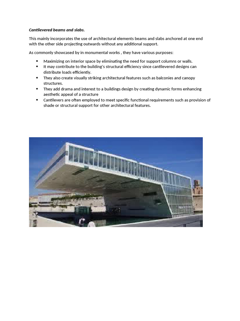 Cantilevered Beams and Slabs | PDF