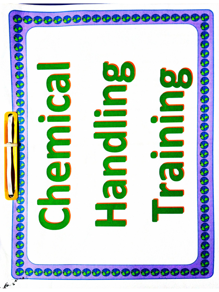 Chemical Handling Training May-2025 | PDF