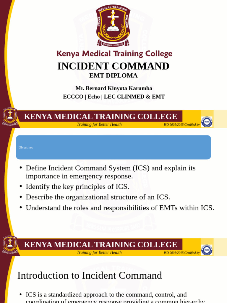 Incident Command Diploma Intro | PDF | Incident Command System ...