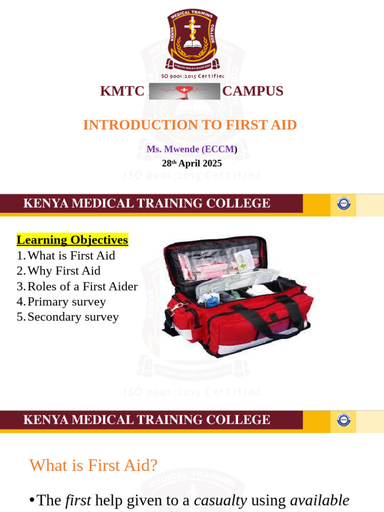 Introduction To First Aid Harmonized LSN 1 | PDF | Cardiopulmonary Resuscitation | First Aid