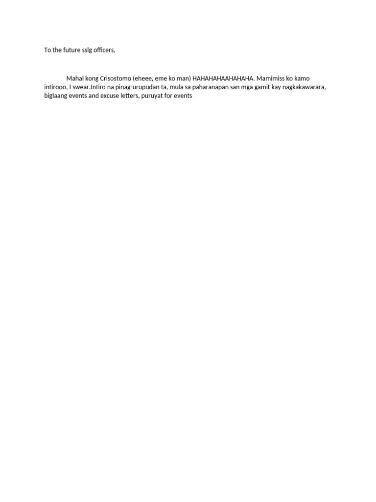 To The Future Sslg Officers Pdf