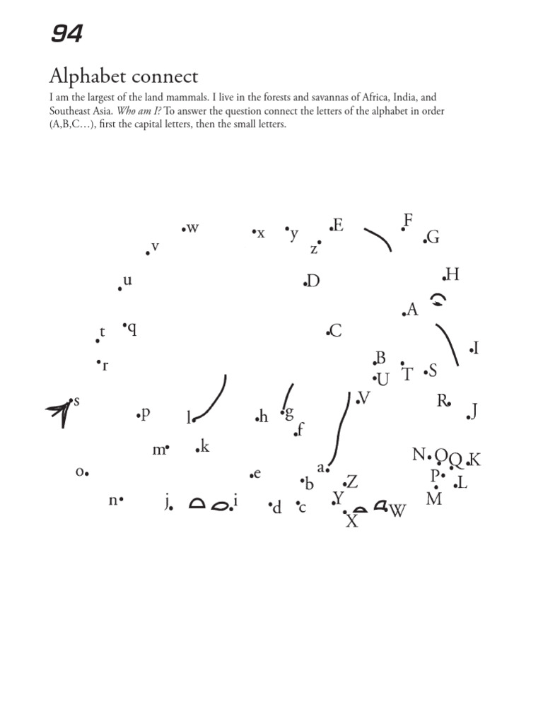 Alphabet Connect The Dot | PDF