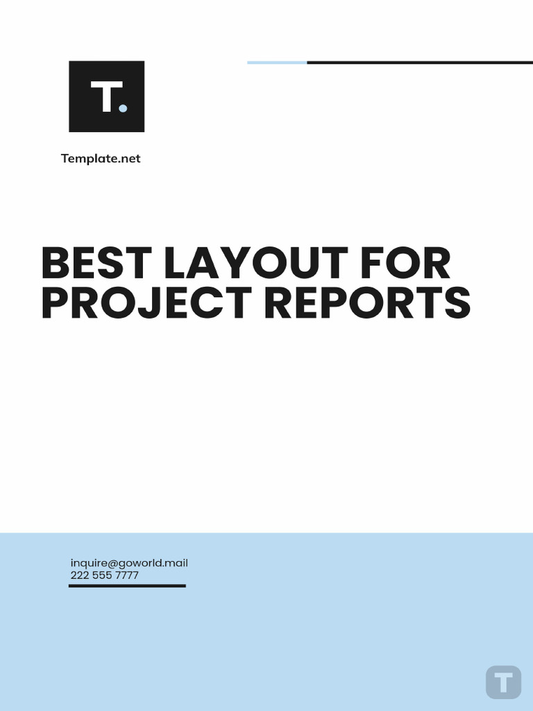 Free Best Template Layout For Project Reports | PDF